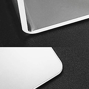 Kuqqi 2 Pieces Bookends Clear Acrylic Bookends for Shelves, Heavy Duty Book Ends Desktop Organizer Book Stopper for Books Movies CDs