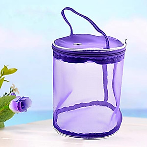Ciieeo Travel Accessories Travel Tote Bags Yarn Storage Case Empty Mesh Yarn Bags Round Mesh Storage Bag Accessories Storage Tote Bags for Storing Travel Tote Bag Travel Tote Bags
