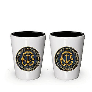 SpreadPassion Rhode Island Shot Glass- Rhode Island Gifts (2)