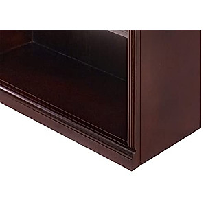 Martin Furniture Huntington Club 84'' Wood Bookcase, Storage Cabinet, Office Shelves, Cherry, Brown (HCR3684/D)