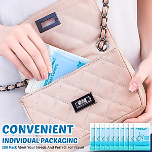 200 Pack Toilet Seat Covers Disposable Extra Large Individually Wrapped Toilet Seat Cover for Adults and Kids Potty Training Waterproof Travel Toilet Seats Mats for Kids Adults Public Bathroom