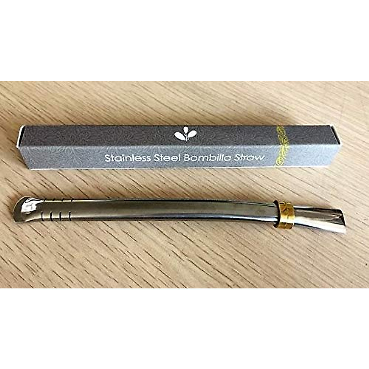 Novomates Easy Clean Yerba Mate Straw - Bombilla Mate for Mate Tea Drinking Filter Straw – Mate Straw Food-Grade Stanley Steel Mate Straw - 6.2" (15.8cm) Long (Mate Gourd not included)