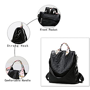 Leather Backpack Purse for Women Brown Trendy Vintage Shoulder Bag Ladies Designer Travel Satchel Handbag Large Capacity Backpacks, 30*29*17 (BP-011)