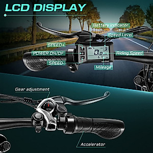 Vivi F26FUL Electric Bike Peak 1000W 26" x 4.0 Fat Tire Electric Bike with 48V 13Ah Removable Battery, 7Speed, Top 26Mph, Cruise Control, Up to 60 Miles for Commuting, Beach,Snow, UL2849 Certified