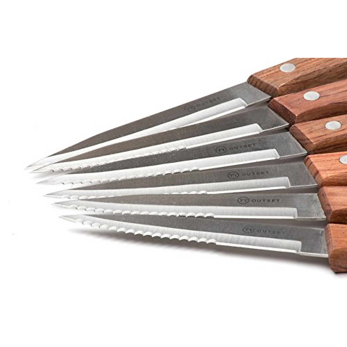 Outset QB90 Cutting, Set of 6, Rosewood Steak Knives Set of 6