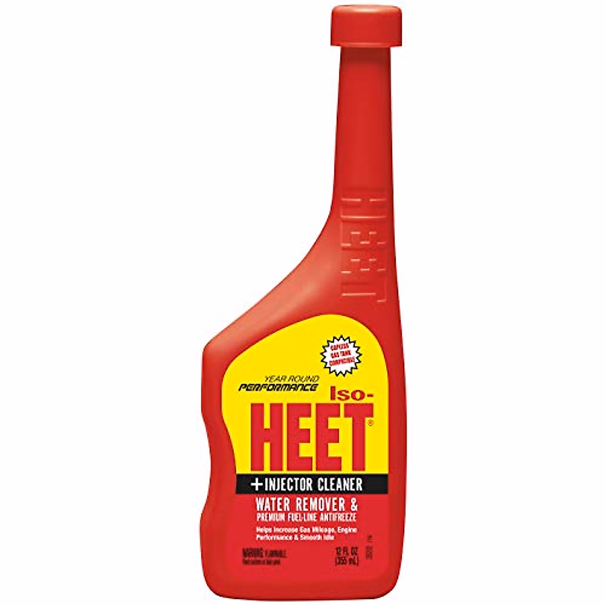 Iso-HEET Water Remover And Premium Fuel Line Antifreeze + Injector Cleaner - Helps Increase Gas Mileage - Improves Engine Performance - Year Round Performance, 12 fl. oz. (28202-24PK)