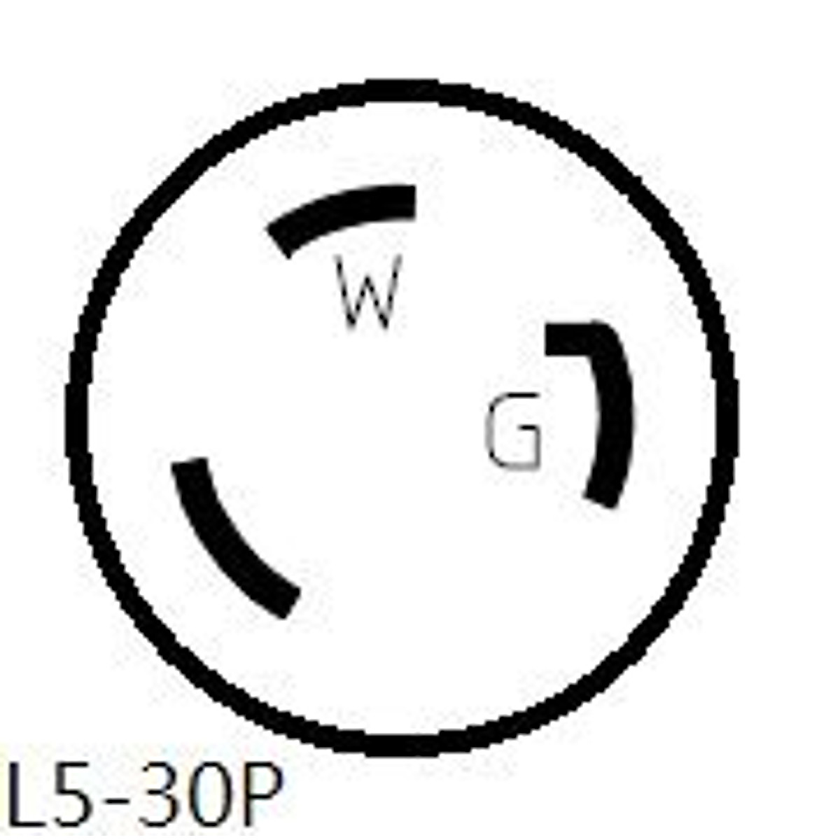 Parkworld 884968 Generator Adapter, 30A Generator 3-Prong to 30A 4-Prong, L5-30P Male to L14-30R for Home Back Power Transfer Switch or House Panel (Compact Adapter) (Yello with Lighted)