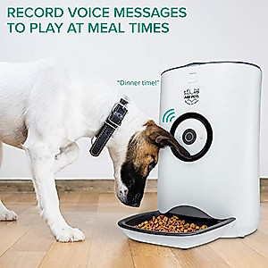 Arf Pets Smart Automatic Pet Feeder with Wi-Fi, Programmable Food Dispenser for Dogs & Cats with Easy App-Controlled Feed Timer, 29-Cup Capacity, Dishwasher-Safe Bowl & Bucket, for iPhone & Android