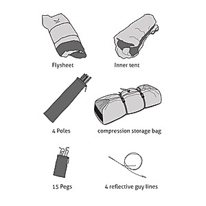 Salewa Unisex's Sierra Leone Iii Tent, Light Grey/Cactus, UNI