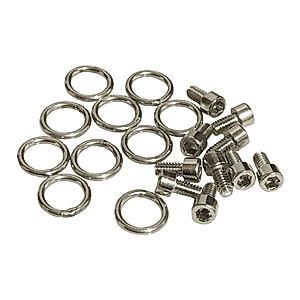 Cajun Bowfishing Slide Rings 10-Pack - Enhanced Penetration for Deep Water Fishing, Added Strength for Large Fish, Premium Stainless Steel Construction, Saltwater Approved , Easy Installation