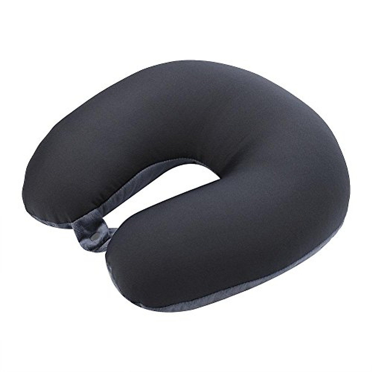 Jadpes UShaped Pillow, Soft Elastic UShaped Travel Pillow Neck Support Office Rest Cushion with Buckle for Outdoors Car Office Home Travel(Grey)
