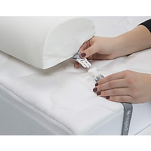 Regalo Double Sided Extra Long Toddler Bed Rail Bumper Foam Safety Guard for Bed, Bonus Kit, Includes Waterproof Cover and Reinforced Anchor Safety System, White