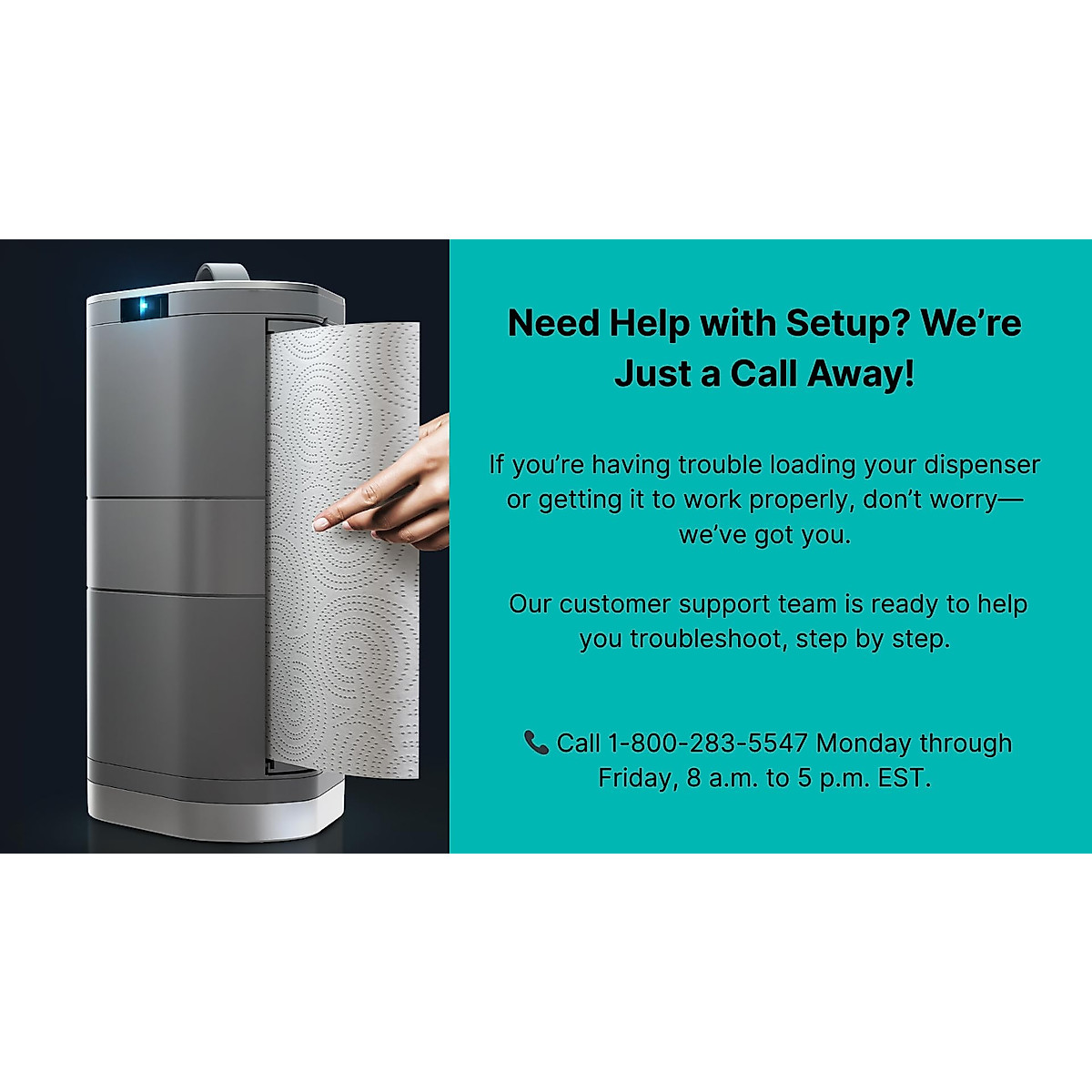 Innovia Automatic Paper Towel Dispenser. Touchless Technology. Works with Most Paper Towel Brands and Sizes. Dispenses The Number of Sheets You Need. Black, Countertop