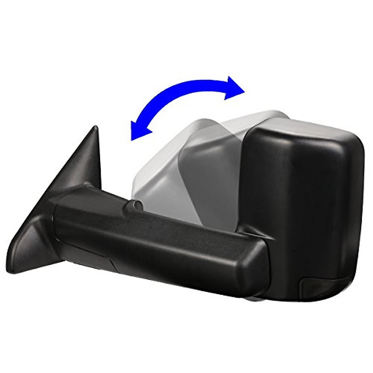 DNA Motoring TWM-013-T888-BK-SM-L Powered Tow Mirror+Heat+LED Smoked Left/Driver [For 09-16 Dodge RAM]