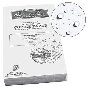 Rite In The Rain Weatherproof Laser Printer Paper, Tabloid Paper Size 11" x 17", 20# White, 500 Sheet Pack (No. 201117)