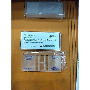 Neubauer Improved Cell Counting Chamber Hemocytometer by Trading ., 3x3 mm
