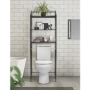 Sorbus Bathroom Storage Shelf Over Toilet Space Saver, Freestanding Shelves for Bath Essentials, Planters, Books, etc