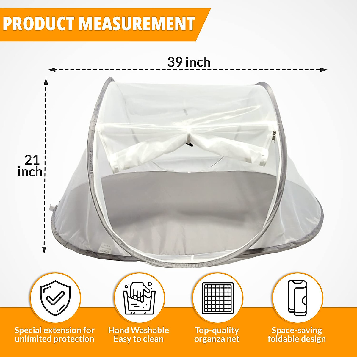 E-GOSO X-Large Food Cover for Outdoors, Food Vendors Farmer Market Events, Food Tent, Mesh Net, Camping Food Tent, Wind Resistant Food Cover