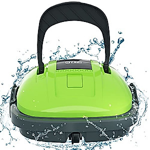 WYBOT Cordless Robotic Pool Cleaner, Automatic Pool Vacuum, Powerful Suction, Dual-Motor, Ideal for Above/In Ground Flat Pool Up to 525 Sq.Ft -Osprey200 (Green)