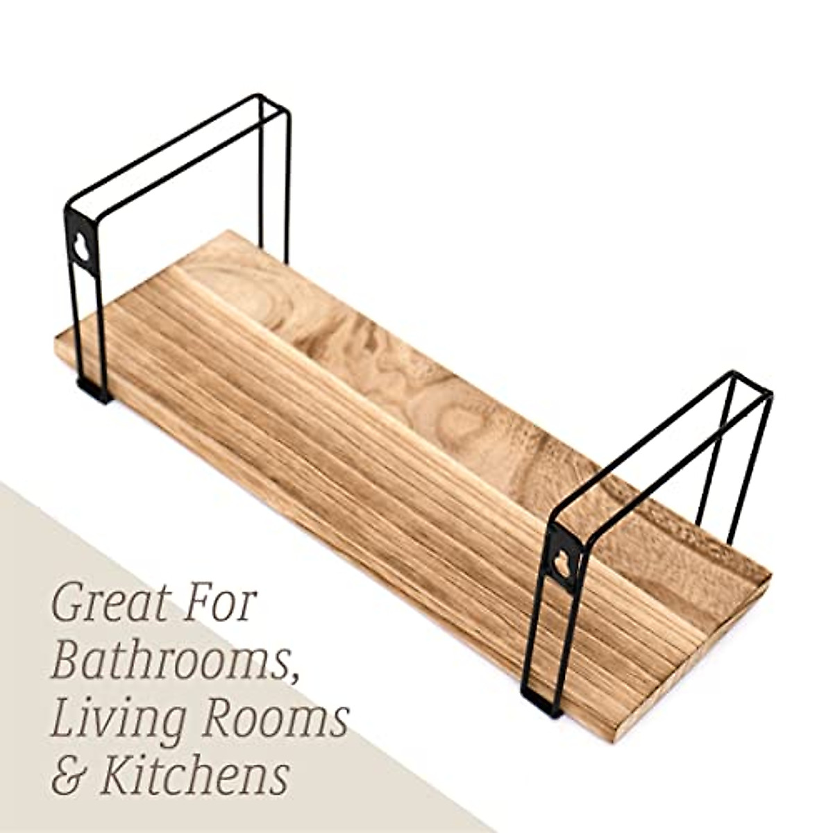 Floating Book Shelves for Wall Living Room Kitchen & Home | Sturdy Floating Bookshelf & Wall Decor for Home Kitchen & Bathroom | Easy to Install Shelves for Bedroom & Kitchen Shelves by Cotea