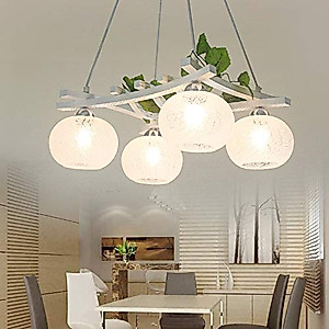 ANYE Milky White Crack Globe Glass Lamp Shade for Pendant Lights Chandelier and Other Compatible Lamps
