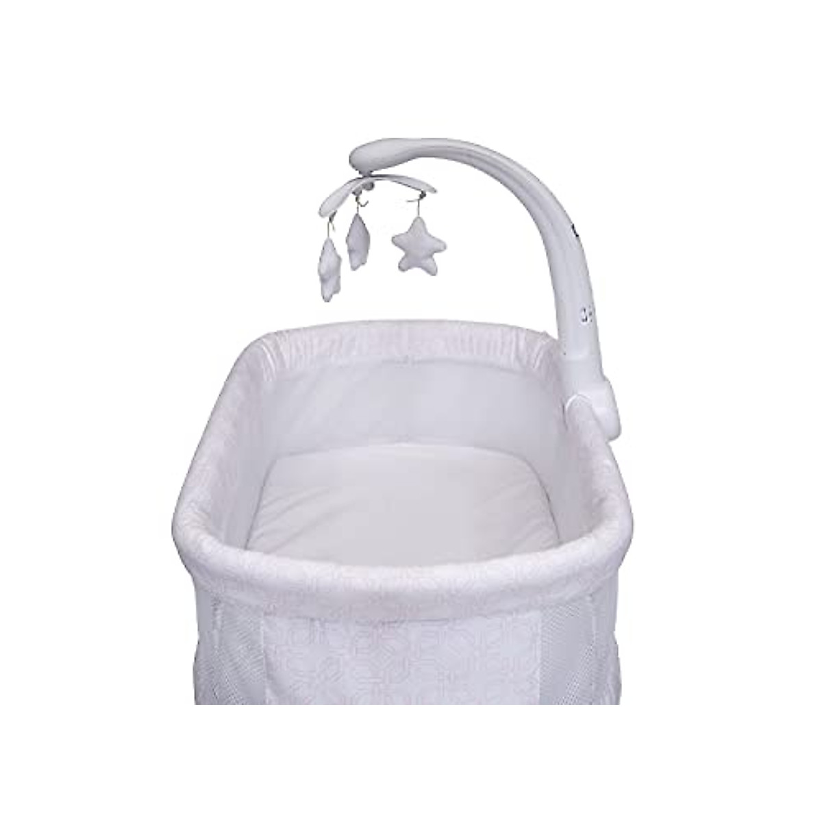 Delta Children SleepCool Rocking Bassinet with Airflow Mesh, Pink Fresco