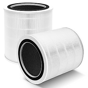 Improvedhand Core 400s Replacement Filter Fits for Levoit Core 400s Core400S-P/Core 400S-rf Smart WiFi Air Puri-fier,3-in-1 Pre, H13 True HEPA,Activated Carbon,LRF-C401S-WUS, Pack of 2