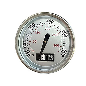 Weber 60540 Charcoal, Spirit, Q Grill Replacement Thermometer, 1-13/16" Diameter