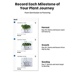 iDOO WiFi 12 Pods Hydroponic Growing System with 6.5L Water Tank, Smart Hydro Indoor Herb Garden Up to 14.5", Plants Germination Kit with Pump System, Fan, Grow Light for Home Kitchen Gardening, White