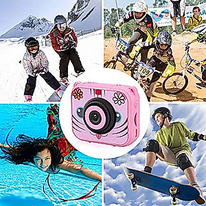 Digital Camera, Kids Camera Waterproof Vlogging Camera Sports Camera, Shockproof Anti-Fall Compact Portable Mini Cameras with Powerful Battery Life,Gift for Girls Boys