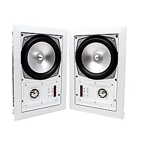 SpeakerCraft MT6 Three - in-Wall or Ceiling Speaker Includes White Grill - (Multipack of 2 Pair, 4 Speakers Total)
