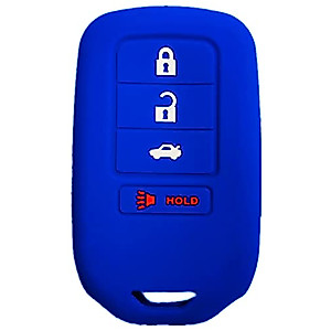 Smart Key Fob Cover Remote Case Keyless Protector Jacket for 2013-2021 Honda Accord EX EX-L Touring Civic CR-V HR-V Odyssey Pilot Ridgeline ACJ932HK1210A, A2C83161800