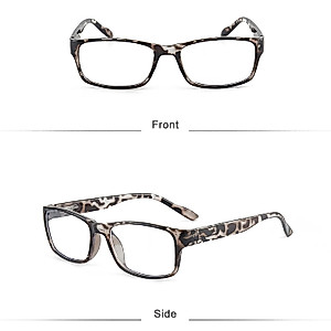 CVVTSPE 4-Pack Reading Glasses Anti-Blue Light Anti-Fatigue, Unisex, Anti-UV/Anti-Glare Filtering Lightweight Reader