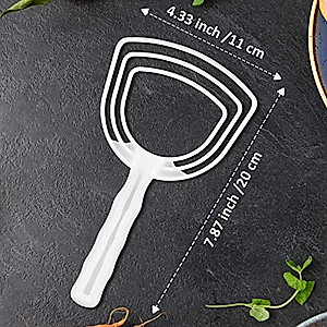 4 Pieces Meat Scraper Bone Dust Scraper Bone Scraper White Poly Scraper Bone Dust Remover Square Bone Dust Scraper Fish Scales Scraper for Kitchen Catering Kitchenware