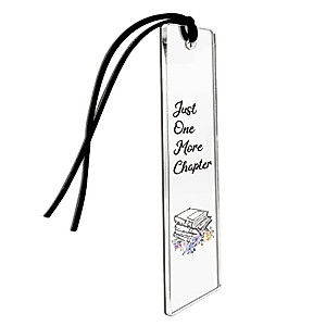 Thank You Gifts - Just One More Chapter Inspirational Bookmark Gifts, Friendship, Women Friends Coworkers Girls Lovers Daughter Gifts New Job Gifts for Her - Inspirational Bookmark