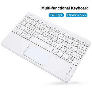 ASHATA Bluetooth Touchpad Keyboard,Portable Wireless Keyboard with Touchpad,9in Scissors Feet Design Ultra Slim Bluetooth Keyboard for Android/iOS/Windows