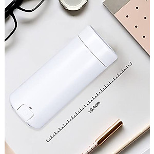 Portable Travel Electric Kettle Mini Thermos Fast Boil Teapot Heating Cup Stainless Steel Metal Bottle