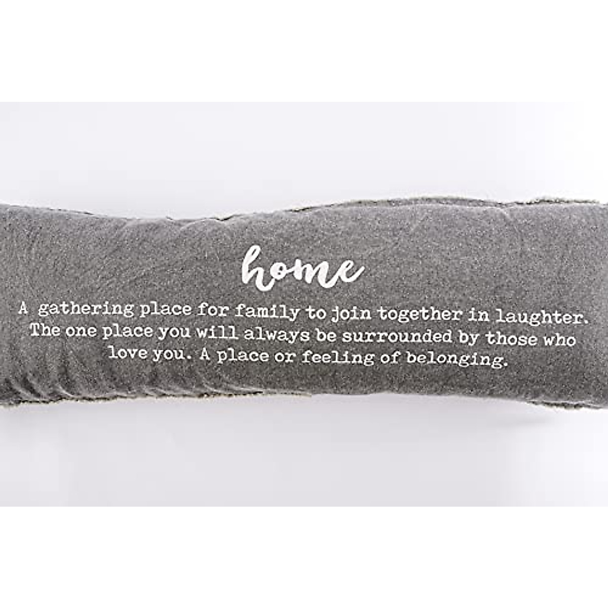 Mud Pie Home Definition Lumbar Decorative Accent Pillow, One Size (Pack of 1), Gray
