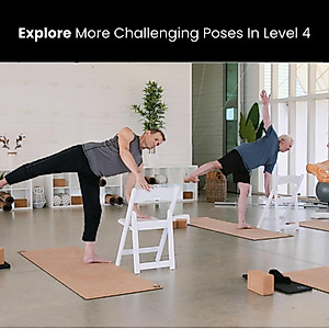 Yoga Vitality - Chair Yoga For Seniors, Older Adults, and Absolute Beginners | Made For Healthy Aging, Improved Mobility, Joint Health, Balance, Pain Relief, and Injury Prevention | 4 Levels