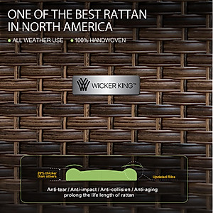 PHI VILLA Patio Furniture Sectional Sofa Set of 2 Seat Outdoor Wicker Couch Armless Sofa with Cushion for Front Porch, 2 x Armless Sofa, Beige