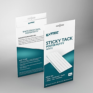 Sticky Tack, Poster Putty, White Color Wall Putty, Sticky Tack for Wall Hanging, Jumbo Classroom Pack Mounting Putty, Tacky Putty