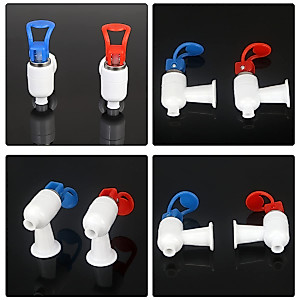BESPORTBLE 4pcs Water Dispenser Faucet Home Water Cooler Water Cooler Faucet Beverage Lever Pour Water Cooler Spigot Replacemet Dispenser Spout Water Faucet Spigot Manual Inner Wire Plastic