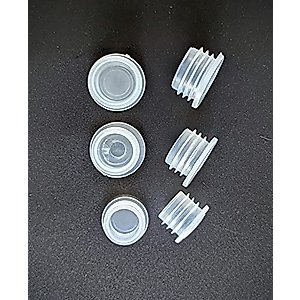 Plastic Stopper Replacement Plug for Salt and Pepper Shakers, Flower Pots, Bottles, Pipes etc 5/8”, 9/16”, 1/2” (6 pcs)