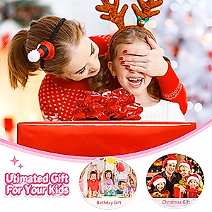 JOYMOR Ride on Truck with Remote Control, 4 Wheels 12V Battery Powered Kids Car, with LED Headlight/Horn Button/ MP3 Player/USB Port/Forward Backward/Kids Girl Boy (Pink)