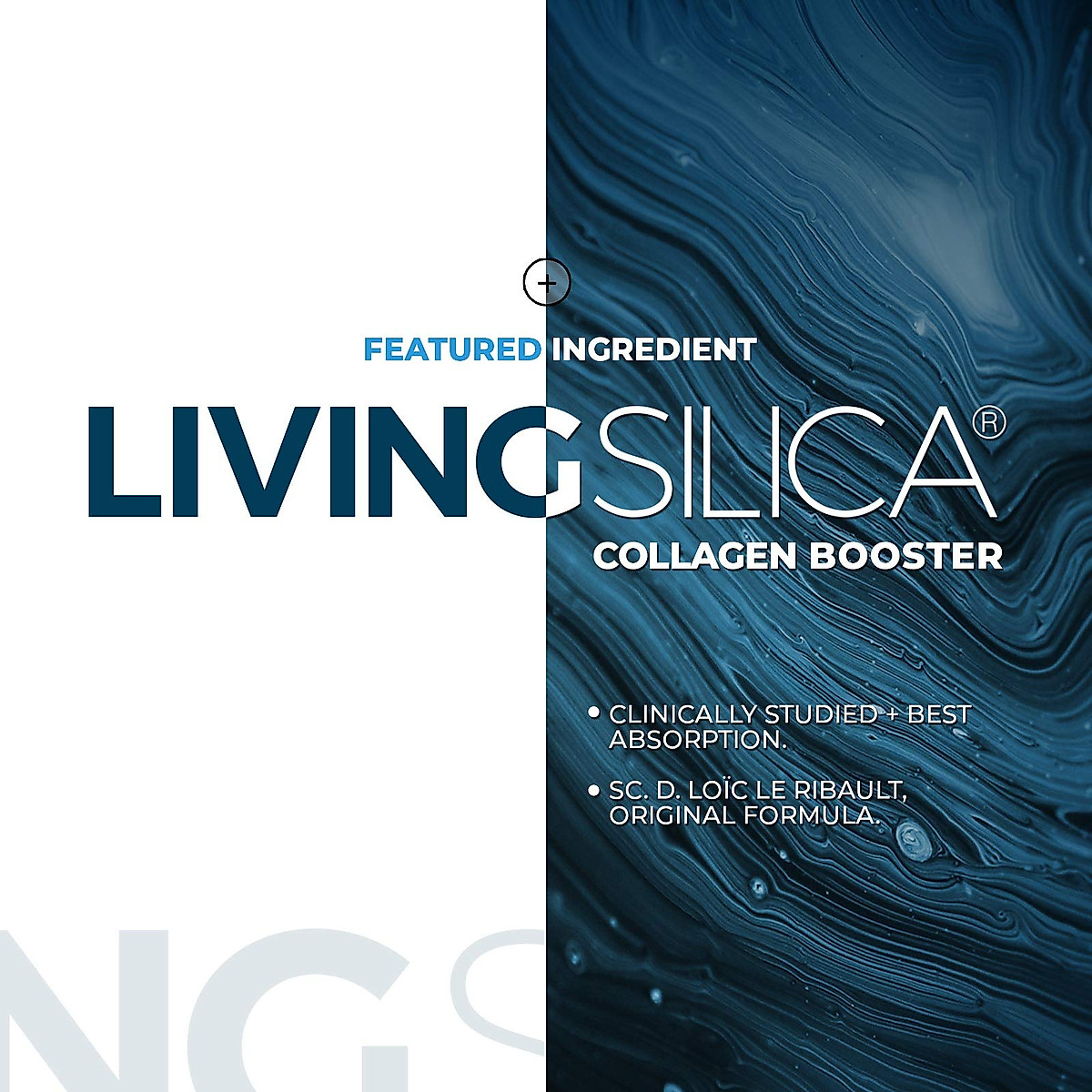 Living Silica Collagen Booster Liquid | Vegan Collagen Boosting Drink | Supports Healthy Collagen and Elastin Production for Joint & Bone Support, Glowing Skin, Strong Hair & Nails. 16.9 oz