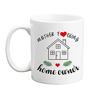 Qsavet Housewarming Gifts for Women, First Home House Gifts For Home Owner, Mother Homeowner Mug, Housewarming Presents, Funny First Time House Warming Gift Ideas For Women Men 11oz Novelty Coffee Cup