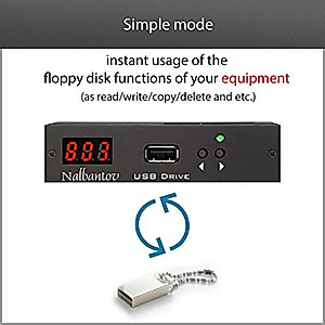 Floppy Disk USB Emulator Nalbantov N-Drive 1000 for AKAI MPC-60 MK II, Version 2