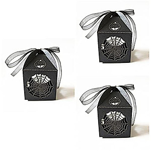 PRETYZOOM 150 pcs with Horror Halloween Bags Ribbon Bag Christmas Out Hallow- Birthday Theme &amp; Party Portable Style Ribbons Spider Wedding and Supplies Hens Decoration Favor Web Holder