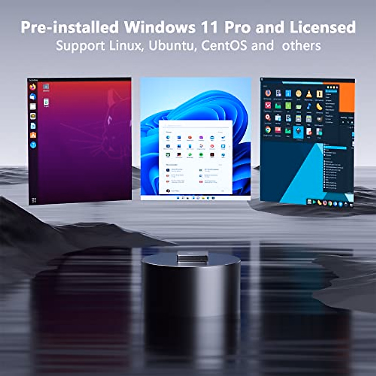 AEROFARA Mini PC Aero 2 Pro Desktop Computers with Intel 11th Celeron N5105 Processor 8GB RAM 256GB SSD,4K UHD Graphics,USB3.0, HDMI (8G+256G) Support W11 Pro
