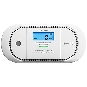 X-Sense Carbon Monoxide Detector Alarm with Digital LCD Display, Replaceable Battery CO Alarm Detector with Peak Value Memory, XC01-R